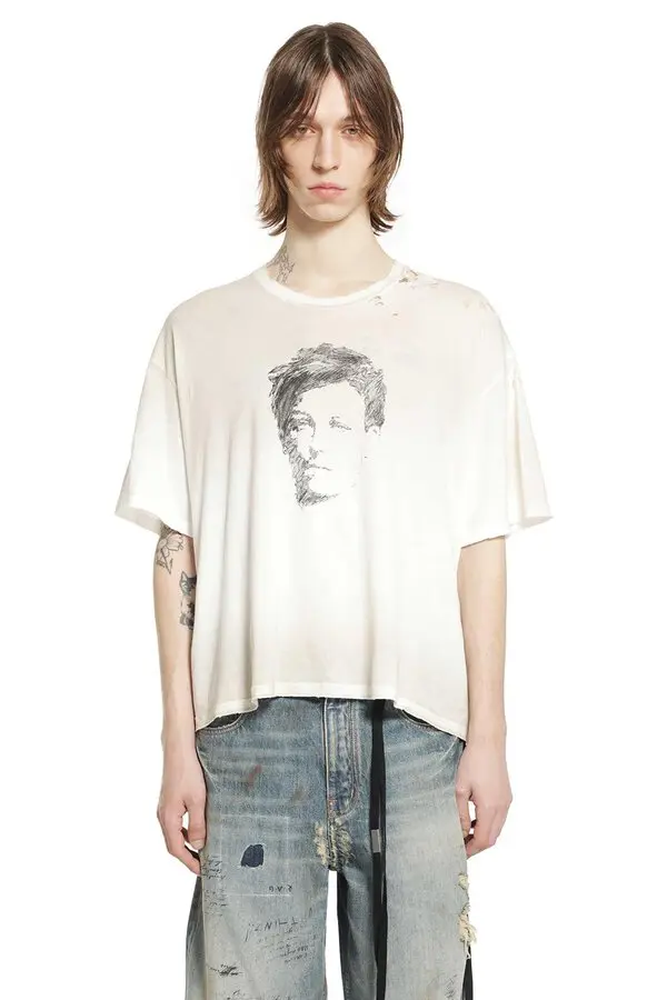 ANN DEMEULEMEESTER Lu Portrait Print T-shirt