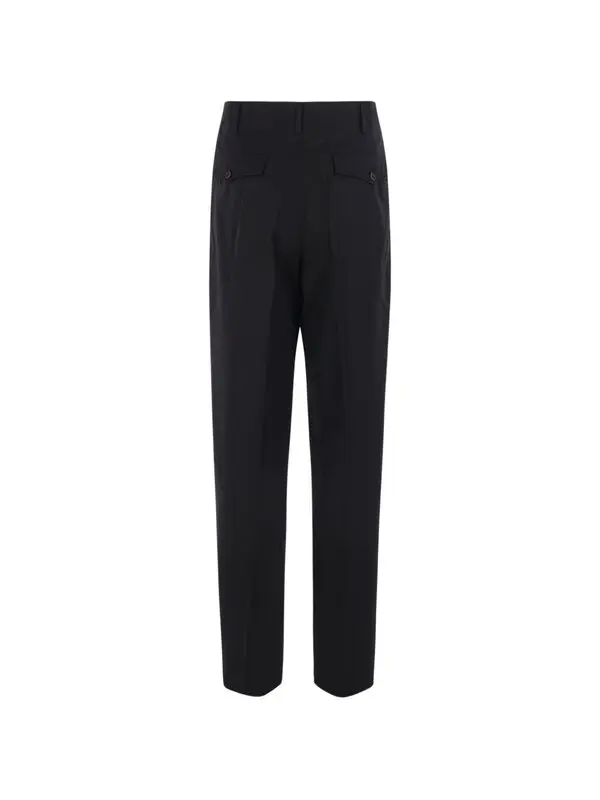 Yohji Yamamoto Double-pleated Casual Trousers