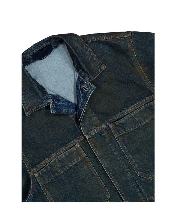 Stone Island Logo Patch Denim Jacket - No