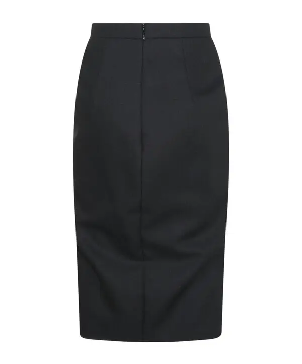 Elisabetta Franchi Front-slit Midi Skirt