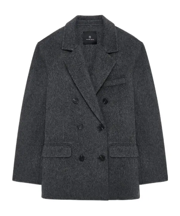 ANINE BING Sali Tailored Coat - Dark Grey