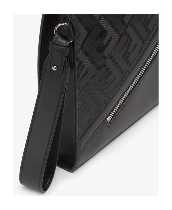 Fendi Shadow Diagonal Zipped Clutch Bag