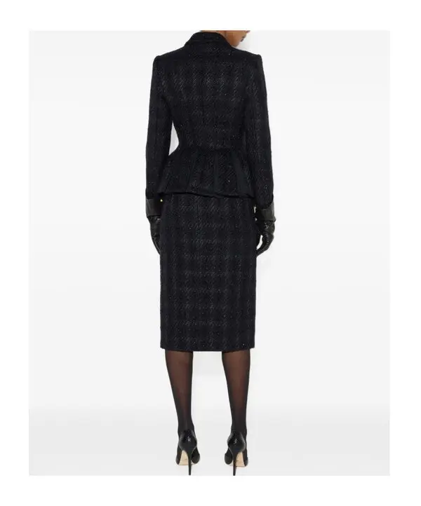 Elisabetta Franchi Long-sleeve Tweed Blazer