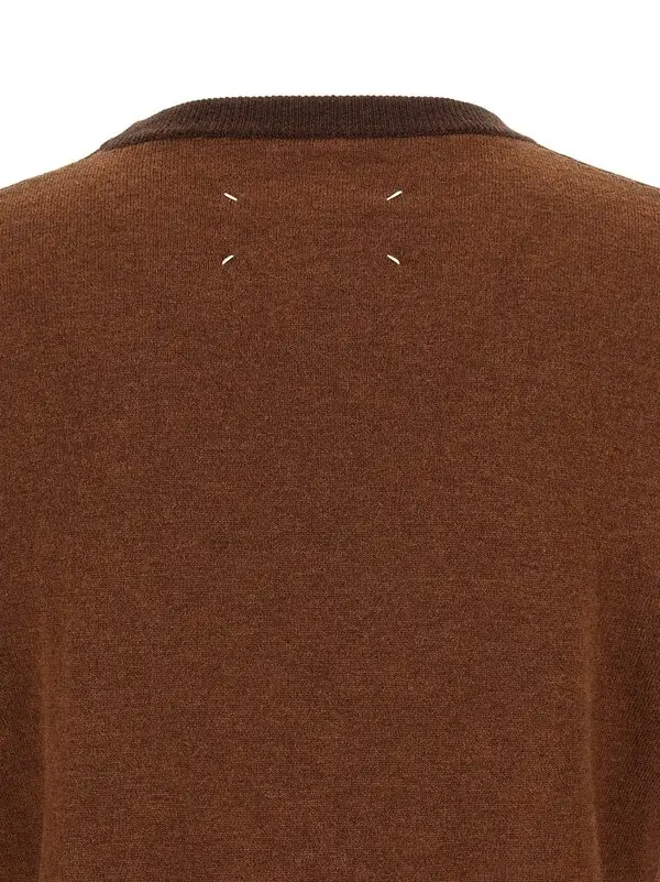 MAISON MARGIELA Two-tone Wool Crewneck