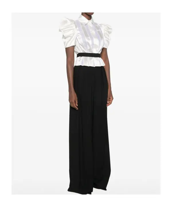Elisabetta Franchi Puff-sleeve Belted Shirt