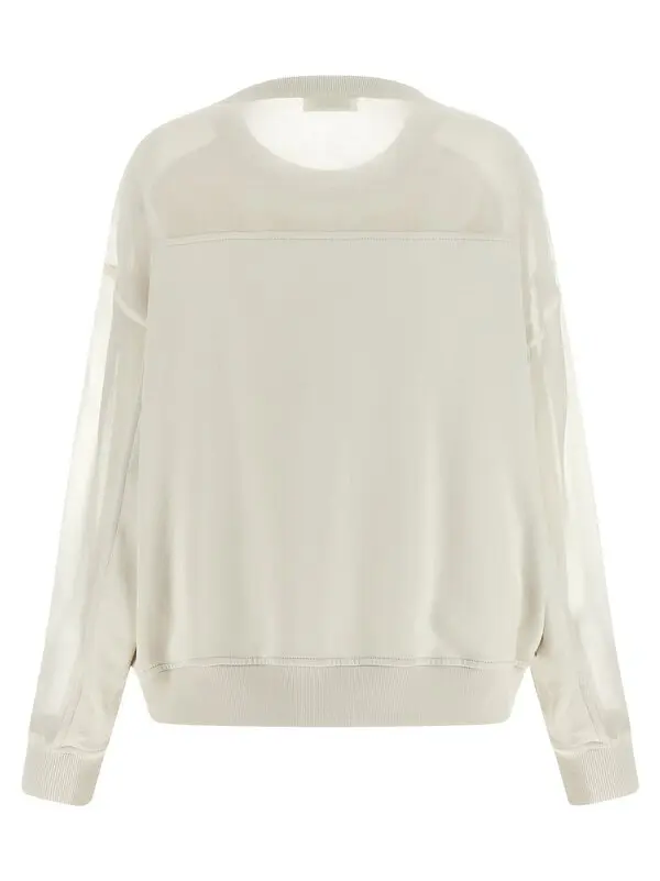 Brunello Cucinelli Long Sleeve Crewneck Sweatshirt - White