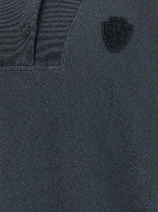 Brunello Cucinelli Smooth' Sweatshirt - Black