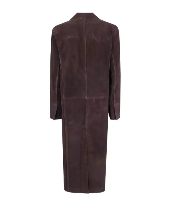 ARMA Single-breasted Coat - Charcoalbrown