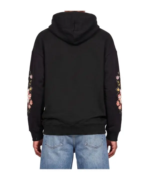 Amiri Floral-embroidered Zipped Long Sleeved Hoodie