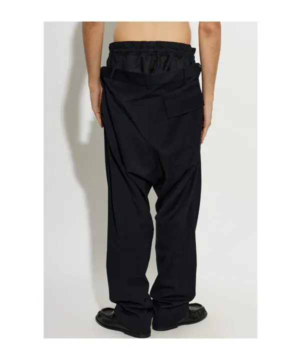 VIVIENNE WESTWOOD Elastic Drawstring Cargo Pants - Grey