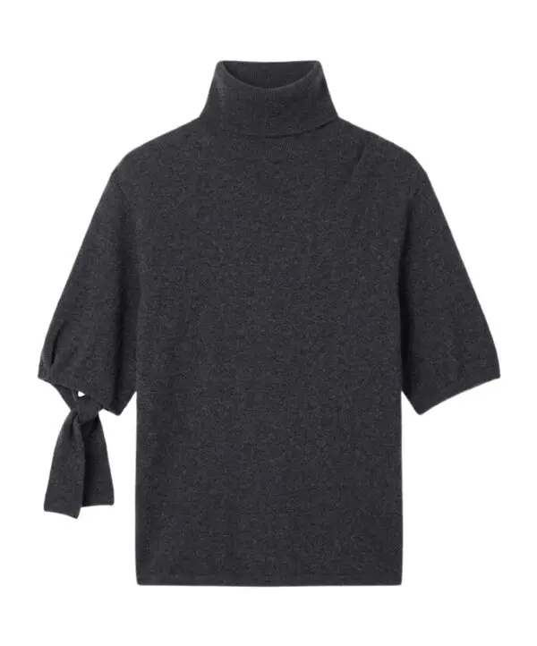 Jacquemus Turtleneck Knit Top - Grey