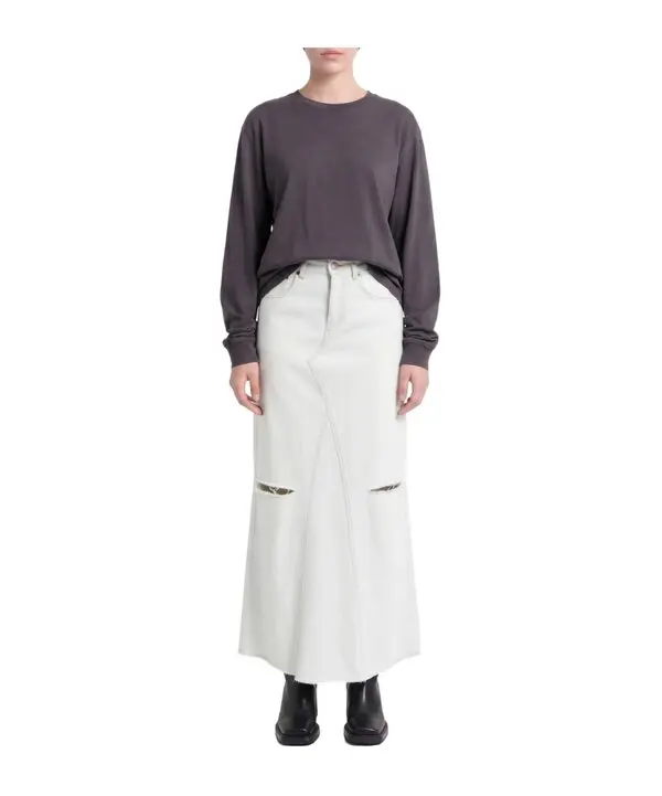 MAISON MARGIELA Light-wash Denim A-line Skirt