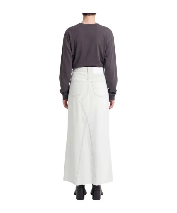 MAISON MARGIELA Light-wash Denim A-line Skirt