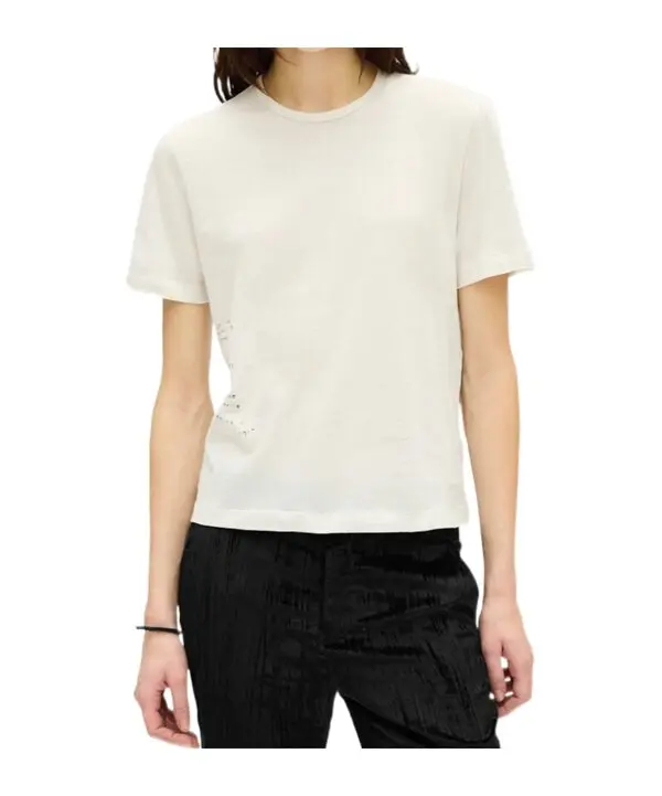 ANN DEMEULEMEESTER Graphic-print T-shirt - Ivory