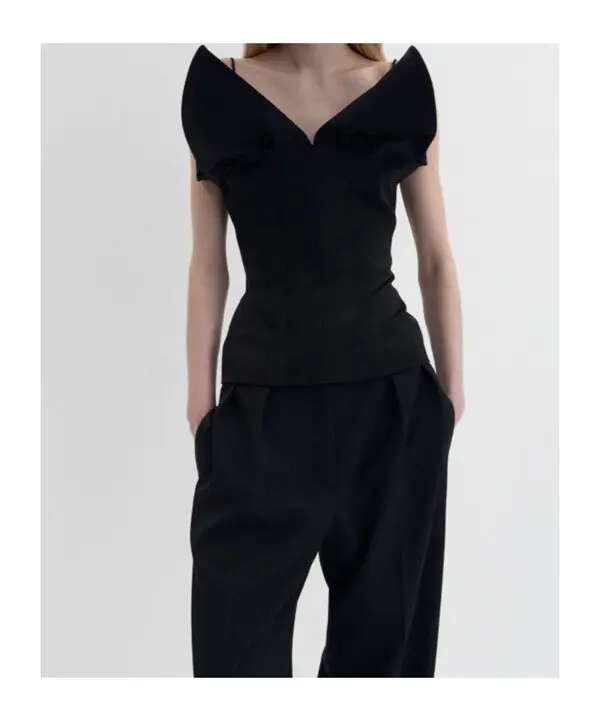 Magda Butrym V-neck Corset Top