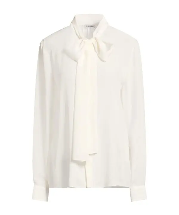 Burberry Simple Long-sleeved Shirt - White
