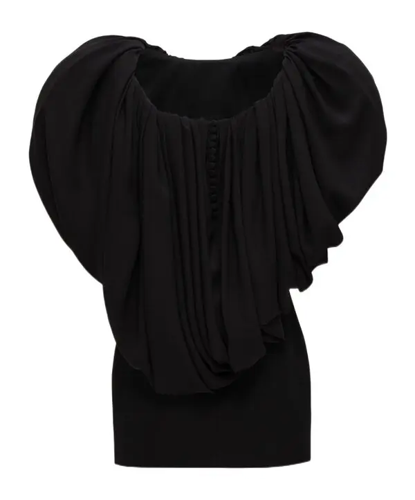 Magda Butrym Puff Collar Mini Dress
