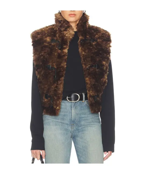 Isabel Marant Étoile Jocya Toggle Faux Fur Coat