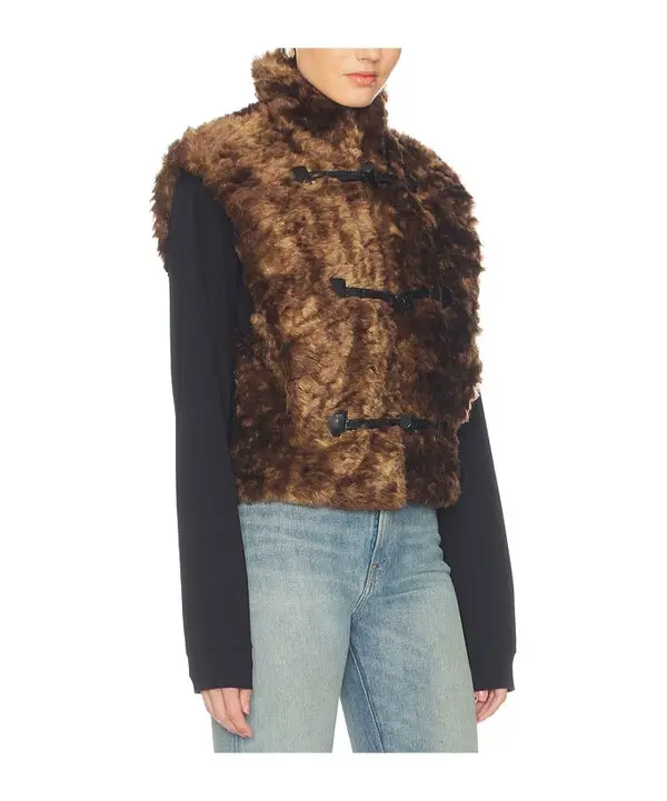Isabel Marant Étoile Jocya Toggle Faux Fur Coat