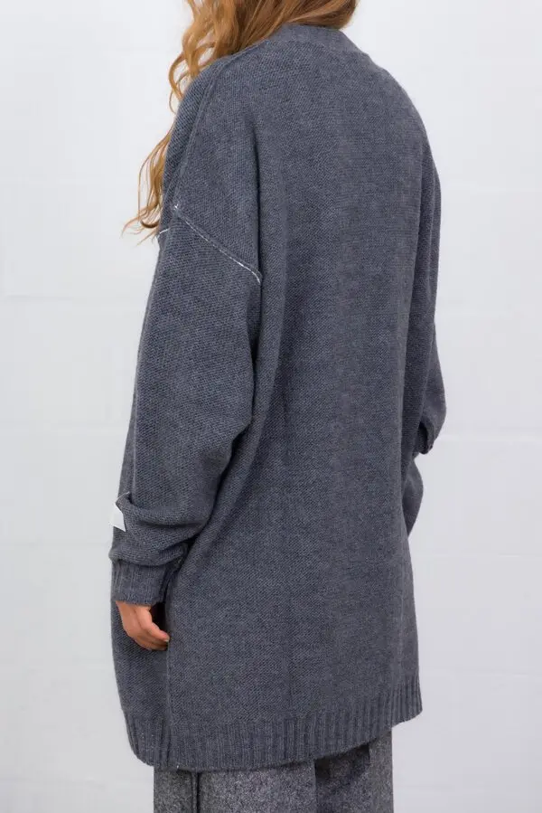 MAISON MARGIELA Button-fastening Oversized Knitted Cardigan