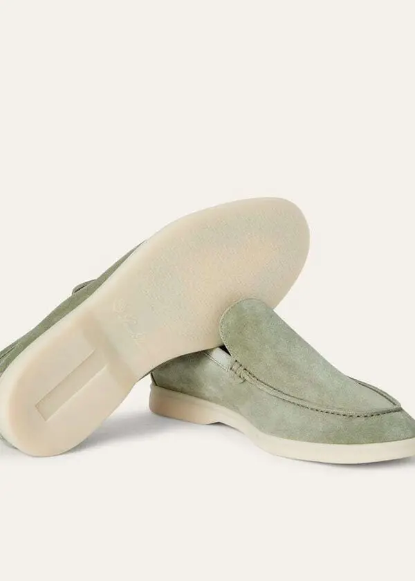 Loro Piana Summer Walk Loafer Shoes - Tea Pink