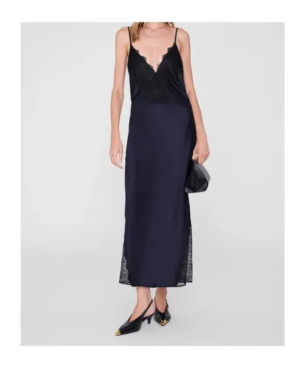 ANINE BING Cami Dress - Navy Blue