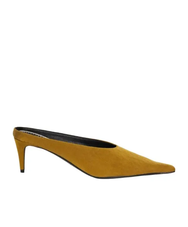 Magda Butrym Pointed-toe Suede Mules - Green