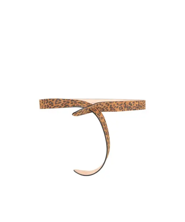 Isabel Marant Étoile Leopard-print Suede Belt - Beige