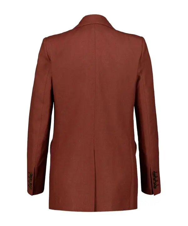 BLAZÉ MILANO Patea Everyday Double-breasted Tailored Jacket - Rust-red