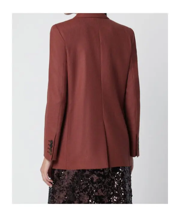 BLAZÉ MILANO Patea Everyday Double-breasted Tailored Jacket - Rust-red