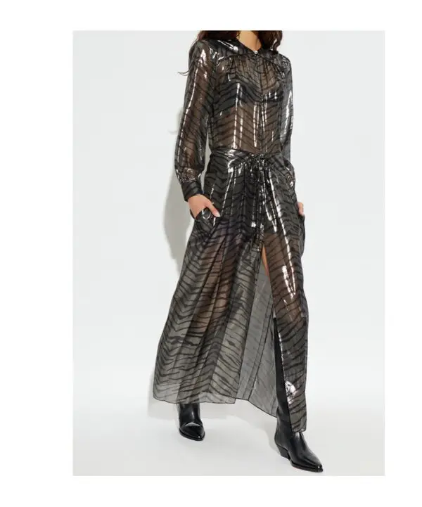 Isabel Marant Étoile Waisttie Printed Maxi Dress