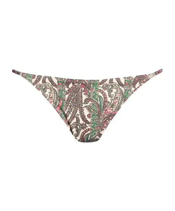 Isabel Marant Étoile Comfortable Printed Bikini Bottoms - Green