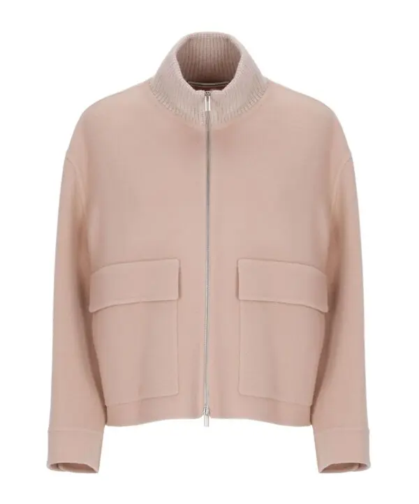 Peserico Panelled Zip-up Jacket - Pink