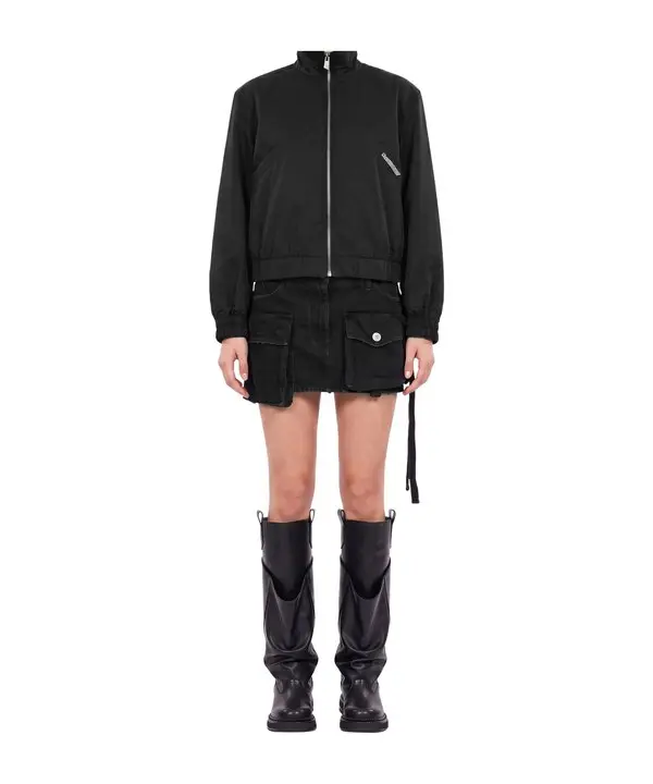 Attico Zip-up High Neck Jacket