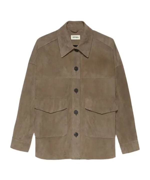 ARMA Button-front Long-sleeve Casual Jacket