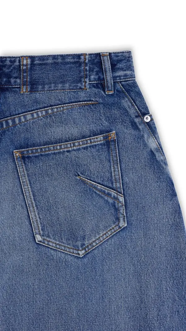 Alaïa Belt-loop Jeans - Blue