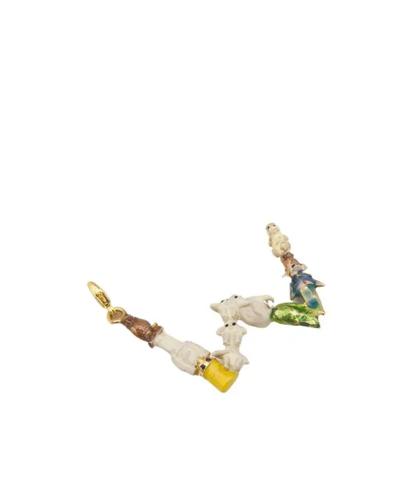 Marni Sculpted Initial Pendant Necklace - Multi-color