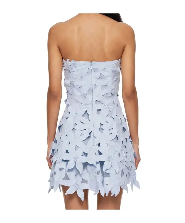 Simkhai Miri Embroidered Bustier Mini Dress