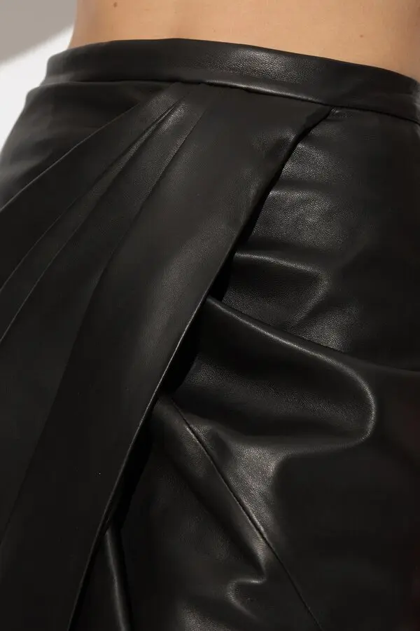 Balmain Pleated Skirt - Black