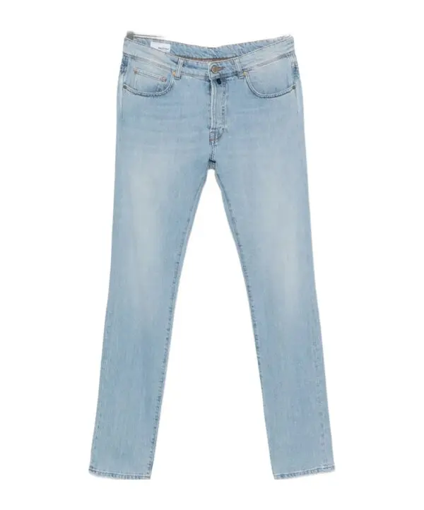 Incotex Faded-effect Five-pocket Jeans