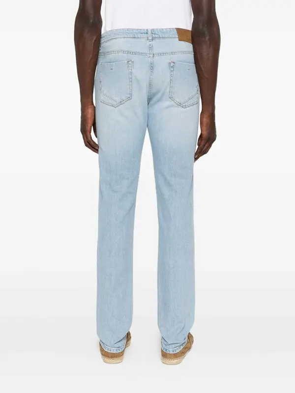 Incotex Faded-effect Five-pocket Jeans