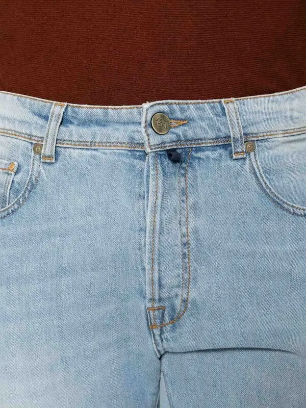 Incotex Faded-effect Five-pocket Jeans
