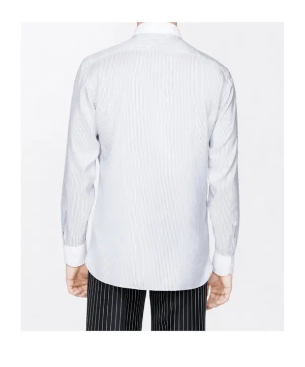 TOM FORD Silk Ladder Stripe Fluid Fit Shirt - No