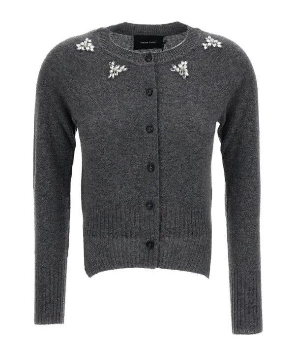 Simone Rocha Embellished Knit Cardigan