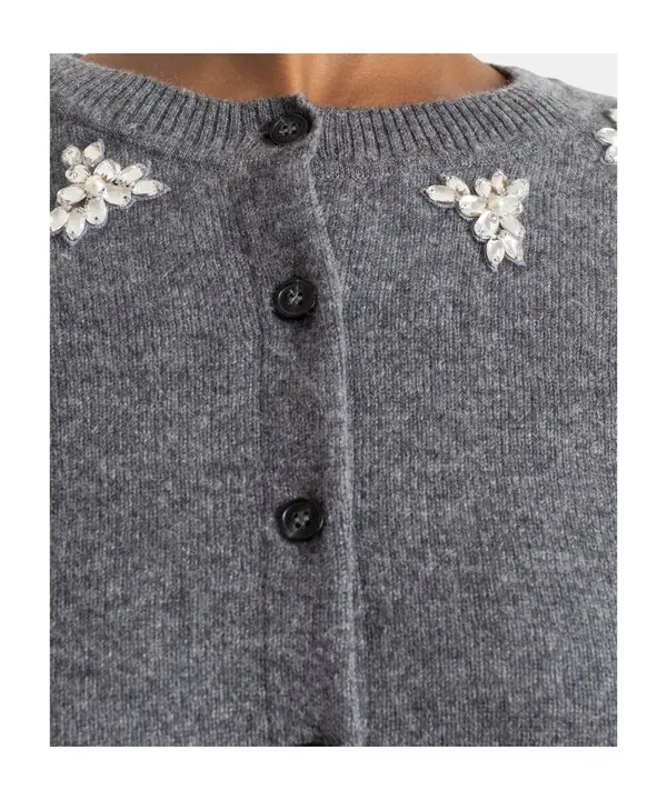Simone Rocha Embellished Knit Cardigan