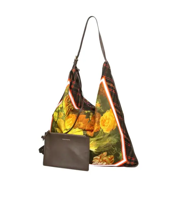 Dries Van Noten Printed Flat Scarf Bag - No