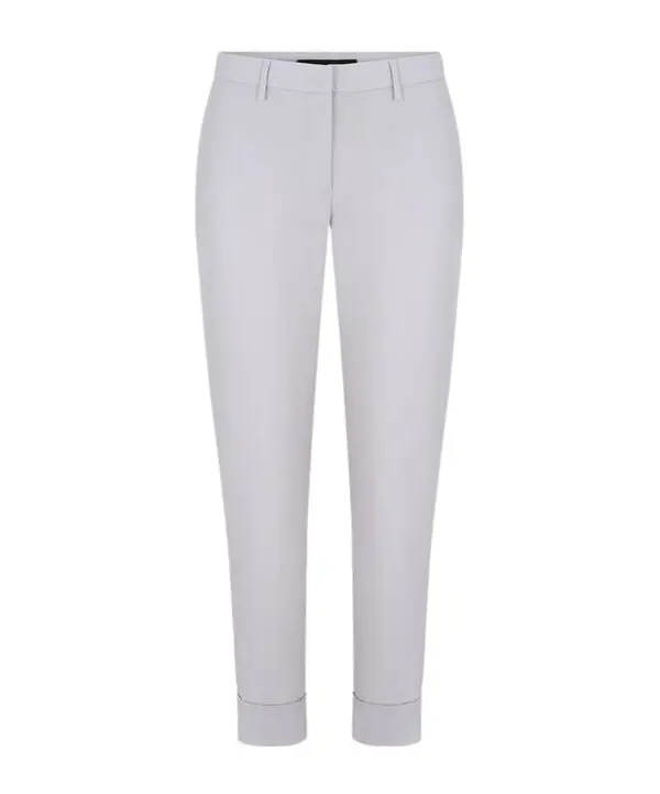 Fabiana Filippi Cuffed-hem Casual Trousers - White