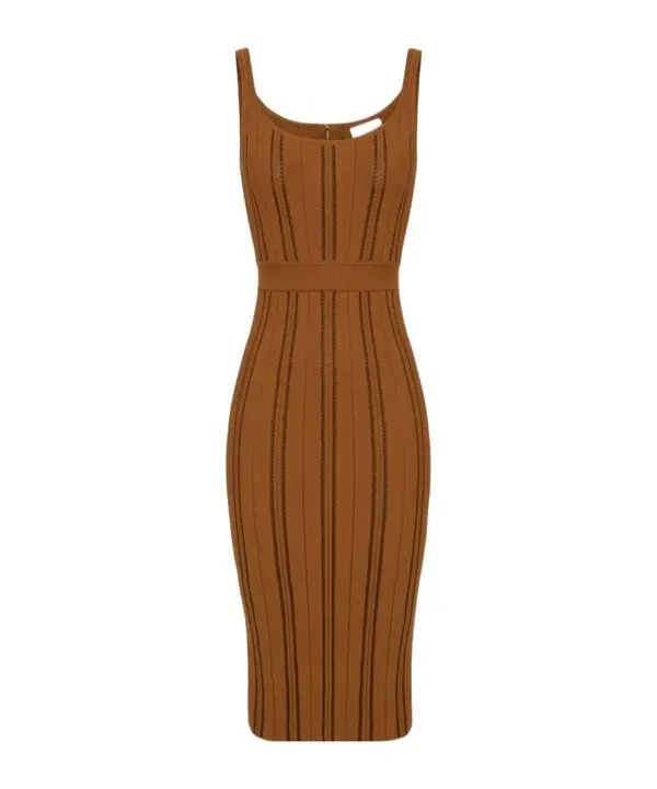 Elisabetta Franchi Striped Knit Dress