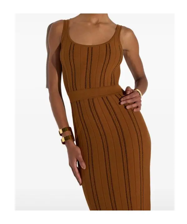 Elisabetta Franchi Striped Knit Dress
