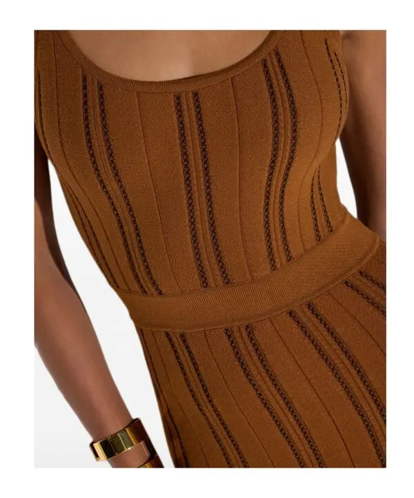 Elisabetta Franchi Striped Knit Dress